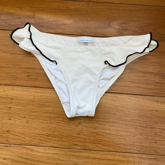 Robin Piccone | Swim | Robin Piccone White Bikini Bottom With Black ...